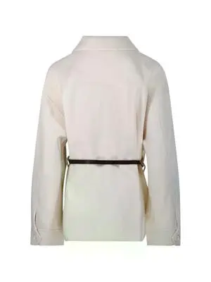 P.a.r.o.s.h Floral-appliqué Belted Jacket
