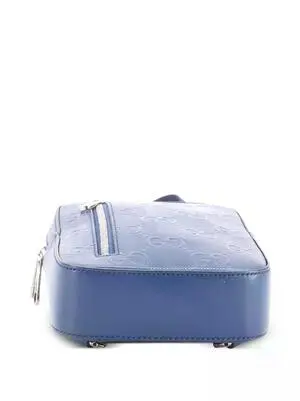 Gucci Gg Embossed Perforated Leather Sling Backpack