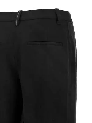 Brunello Cucinelli Monile Pleated Wool Trousers