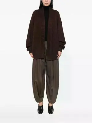Frenckenberger Chunky Knit Cardigan - Brown