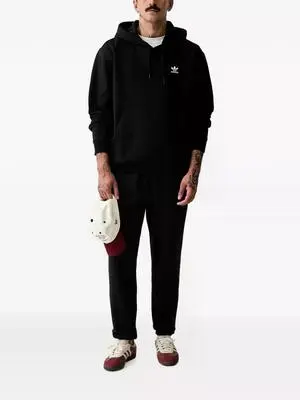 Adidas Logo-embroidered Hoodie - Black
