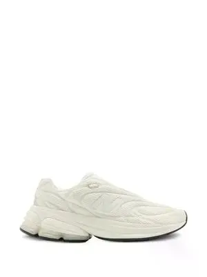 NEW BALANCE Lace-up Round Toe Chunky Rubber Sole Sneakers - White