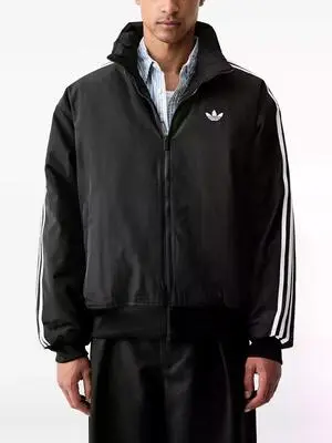 Adidas Firebird Logo-embroidered Track Jacket - Black