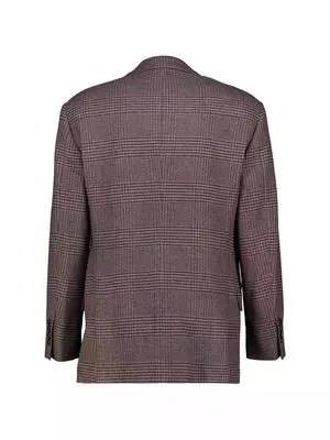 Brunello Cucinelli Prince Of Wales Check Wool Blazer