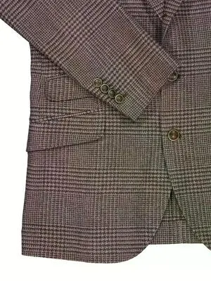 Brunello Cucinelli Prince Of Wales Check Wool Blazer