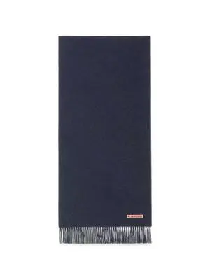 Acne Studios Fringe Wool Scarf – Narrow - Blue