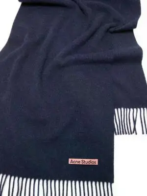 Acne Studios Fringe Wool Scarf – Narrow