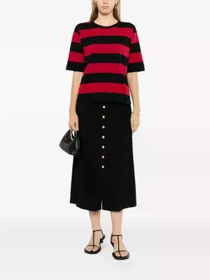 AGNES B. Flared Snap Skirt
