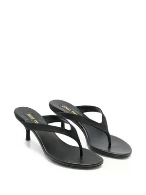 Miu Miu Kitten-heel Thong Sandals