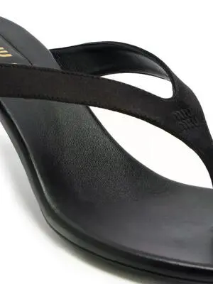 Miu Miu Kitten-heel Thong Sandals