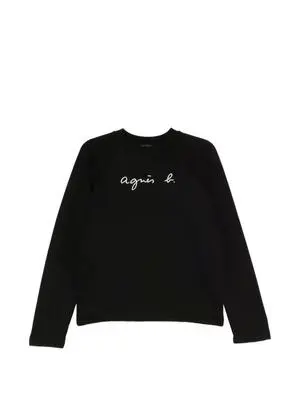 AGNES B. Logo Print Sweater