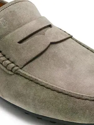 TOD'S Gommino Suede Loafers - Grey
