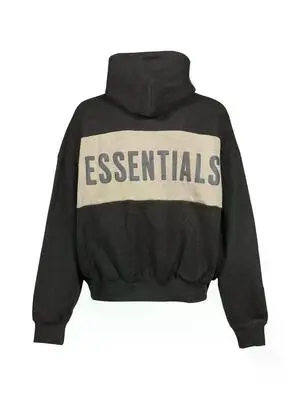 ESSENTIALS Cropped Panelled Hoodie