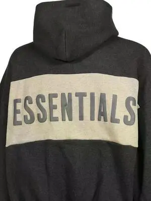ESSENTIALS Cropped Panelled Hoodie