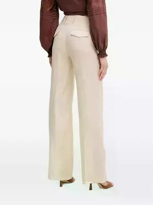 SILVIAN HEACH Pressed-crease Wide-leg Trousers