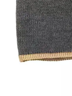 Dolce & Gabbana 2000s Metallic Trim Knit Top