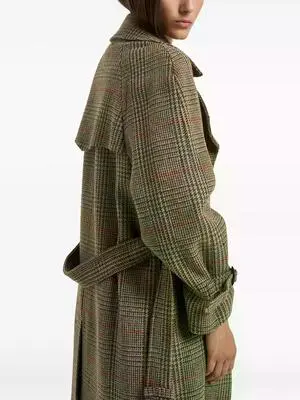 GOLDEN GOOSE Check-pattern Double-breasted Coat