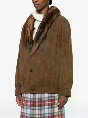 MAISON MARGIELA Faux-fur Collar Jacket