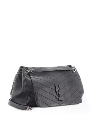 Saint Laurent Nolita Satchel Matelasse Chevron Leather Shoulder Bag