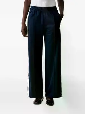 Adidas Lace-overlay Side-stripe Track Pants - Blue