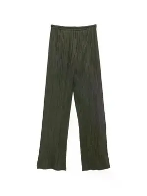 Issey Miyake 2000s Plissé-effect Trousers
