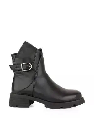 LINDA BAUMANN Buckled Zip-fastening Ankle Boots