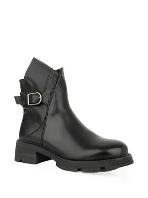 LINDA BAUMANN Buckled Zip-fastening Ankle Boots