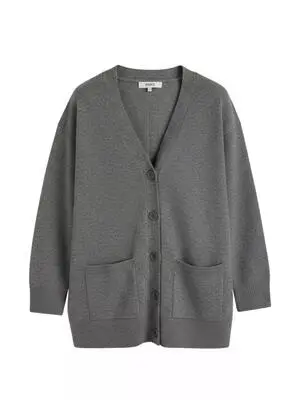 Chinti & Parker Basics Button-up Patch-pocket Cardigan - Grey