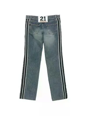 Dolce & Gabbana Cotton Denim Jeans With Side Stripe Detail