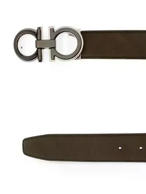 FERRAGAMO Reversible And Adjustable Gancini Belt