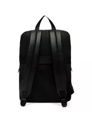 Calvin Klein Monogram-embossed Pebbled Leather Backpack