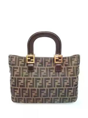 Fendi 2000s Zucca Handbag - Brown