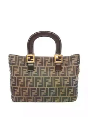 Fendi 2000s Zucca Monogram Top Handle Bag