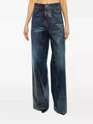 Dsquared2 Sequin-embellished Baggy Jeans