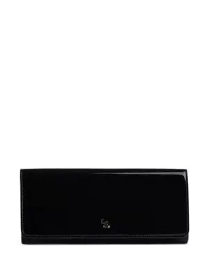 LE SILLA Logo-plaque Foldover Clutch Bag - Black