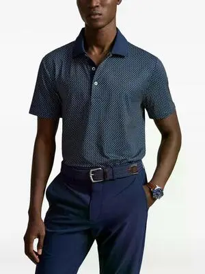 Rlx Ralph Lauren Geometric-print Polo Shirt