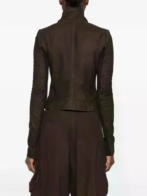 Rick Owens Funnel Neck Jacket - Brown