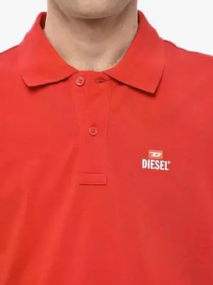 DIESEL® Logo-print Piqué Polo Shirt