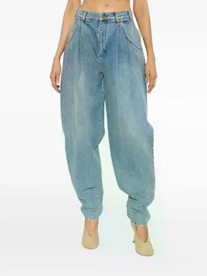 Moschino Pleated Tapered Jeans