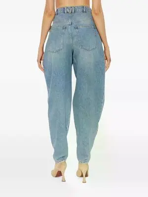 Moschino Pleated Tapered Jeans