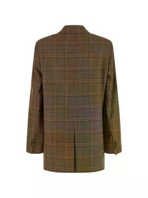 Max Mara Checked Wool Blazer