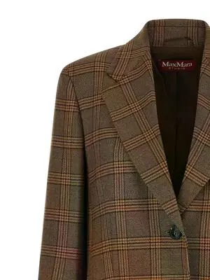 Max Mara Checked Wool Blazer