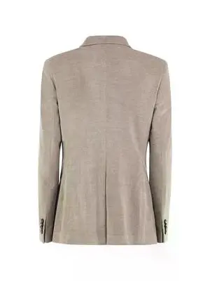 Tagliatore Double-breasted Ribbed-texture Suit Jacket