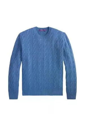Ralph Lauren Purple Label Cable-knit Cashmere Sweater - Blue