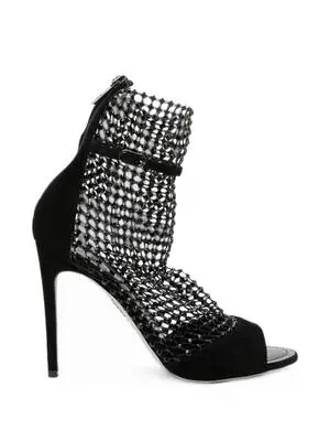Rene Caovilla 110mm Galaxia Sandals - Black