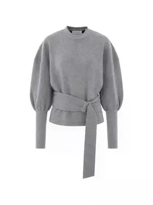 LANVIN Belted Sweatshirt In Double-faced Jersey