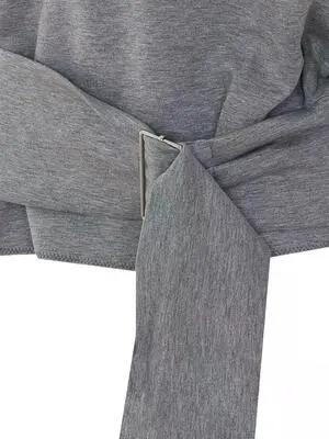 LANVIN Belted Sweatshirt In Double-faced Jersey