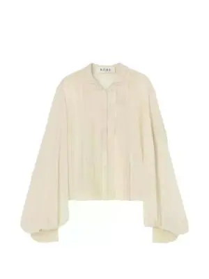 RÓHE Pleated Balloon Sleeve Shirt