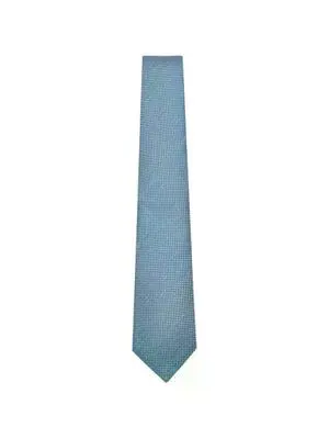 Canali Micro-pattern Neck Tie - Blue