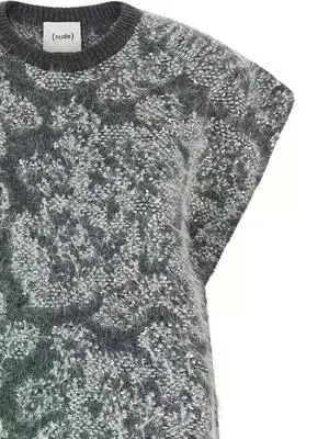 NUDE Abstract-pattern Knit Vest
